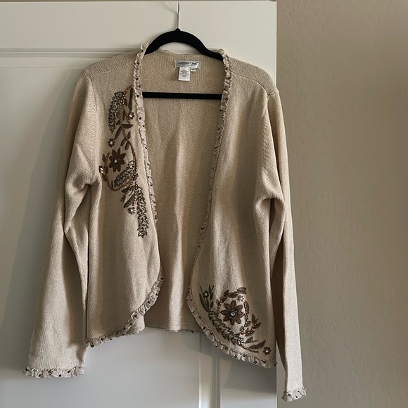 Coldwater Creek | Sweaters | Cold Water Creek Cardigan In Size Xxl Tan ...